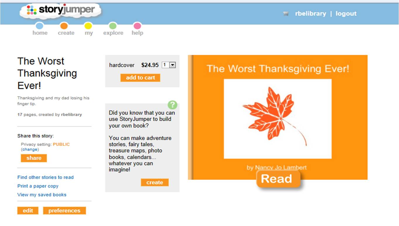 Story Jumper – Reedy Library