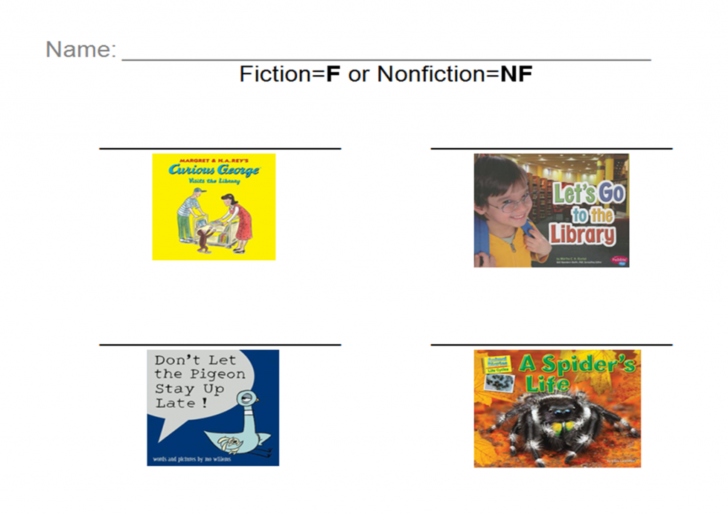Fiction and Nonfiction with Kinder and 1st Grade – Reedy Library